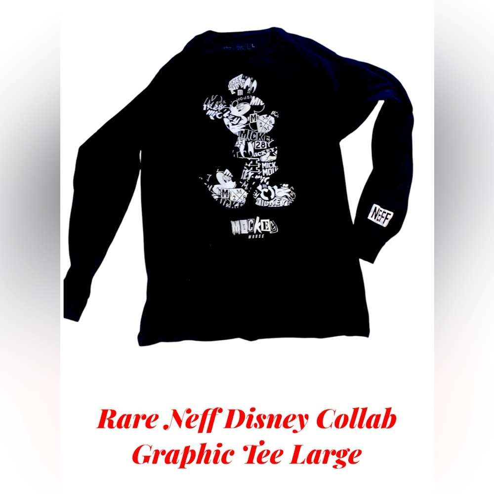 Rare Disney Neff Collab For Mickey Mouse, Black Long … - Gem